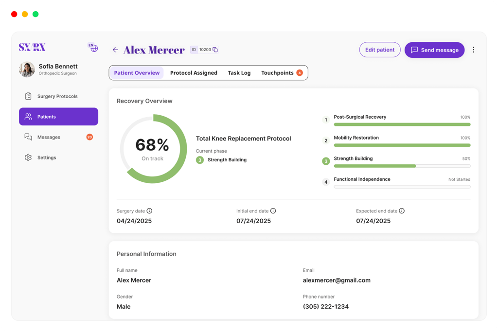 SX/RX Surgical Protocols